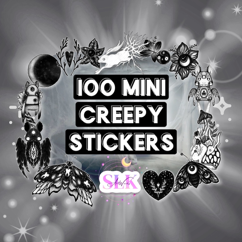 Creepy Stickers - Etsy