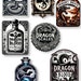 Dragon & Vampire Apothecary Labels: Halloween Potion Bottle Stickers - Etsy