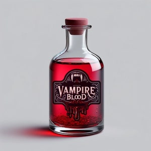 Dragon & Vampire Apothecary Labels: Halloween Potion Bottle Stickers - Etsy