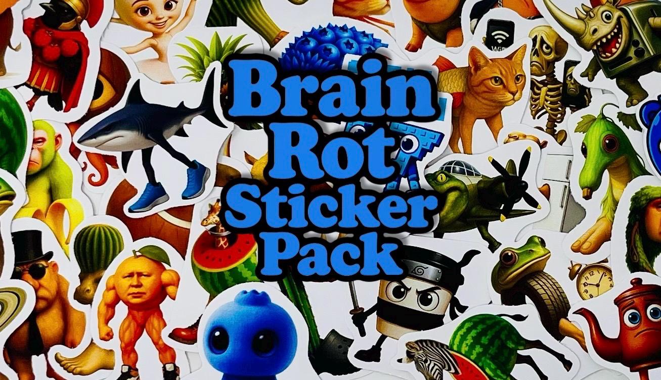 Brainrot Sticker Pack | Viral Meme Chaos Stickers | Gen Alpha ...