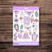 Pastel Magic Sticker Sheet Durable Waterproof Vinyl Sticker Pack ...