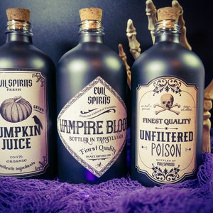 Apothecary Labels: Waterproof Vinyl Stickers, Halloween Potion Bottles ...