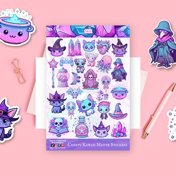 Goth Stickers - Etsy