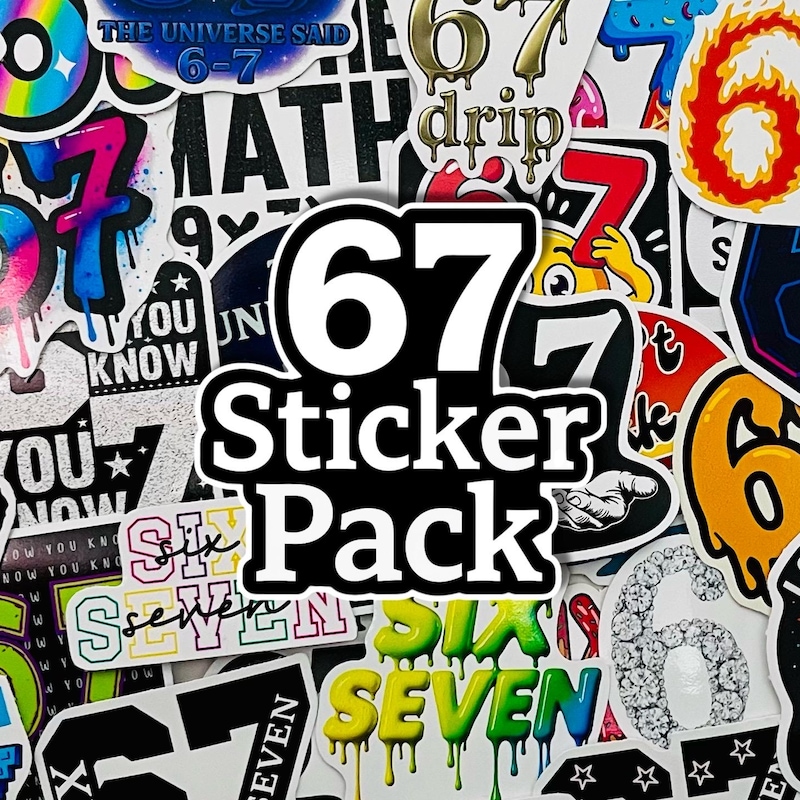67 Pack of Stickers - Etsy
