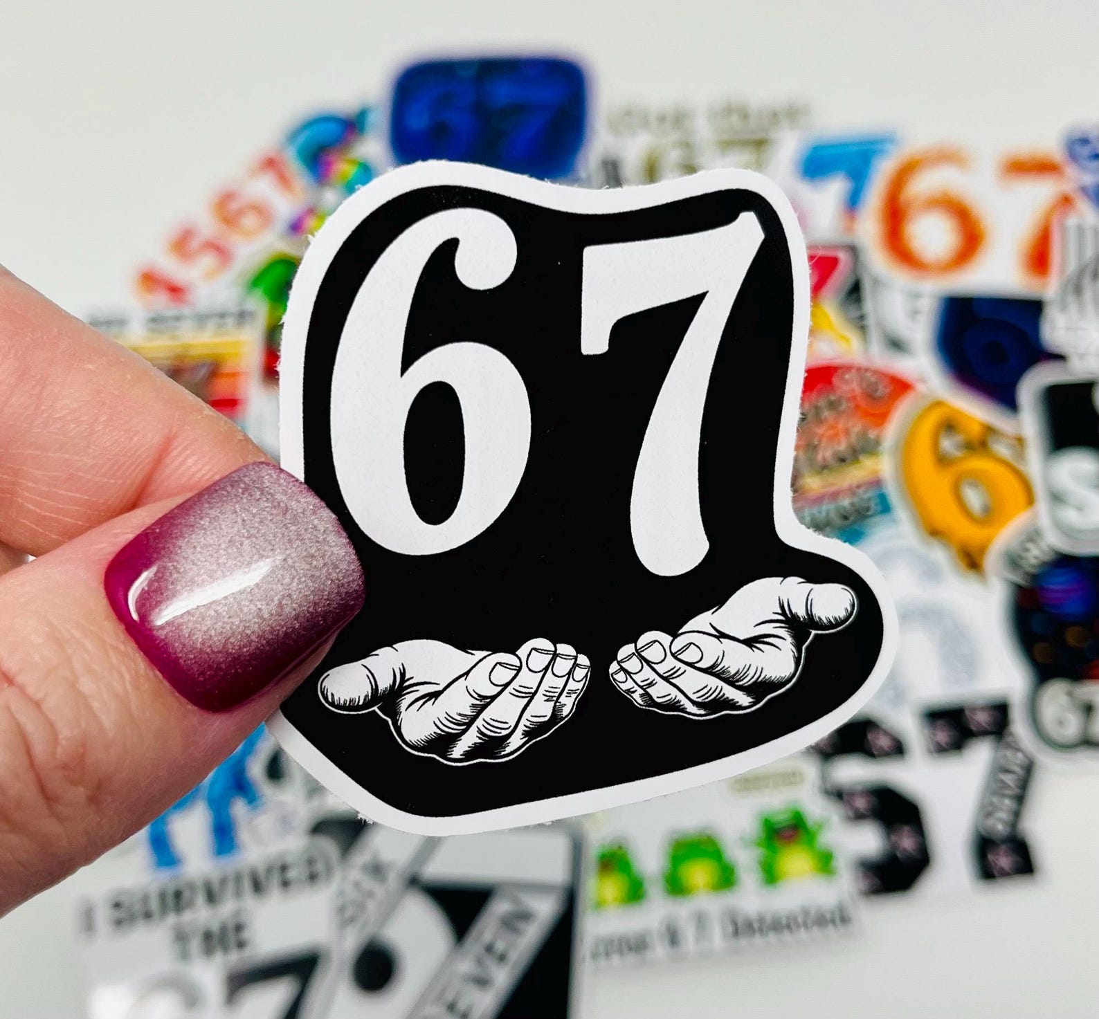 67 Sticker Pack 2 | Funny Meme Stickers | Funny 67 Pack | Six Seven ...