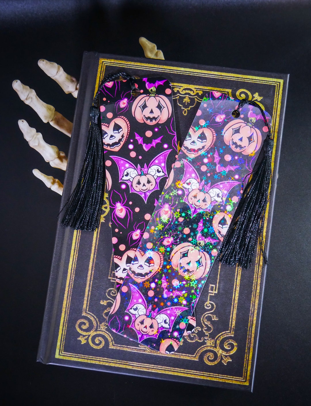 Halloween Bookmark Laminated Bookmark Bookish Accessories Custom ...