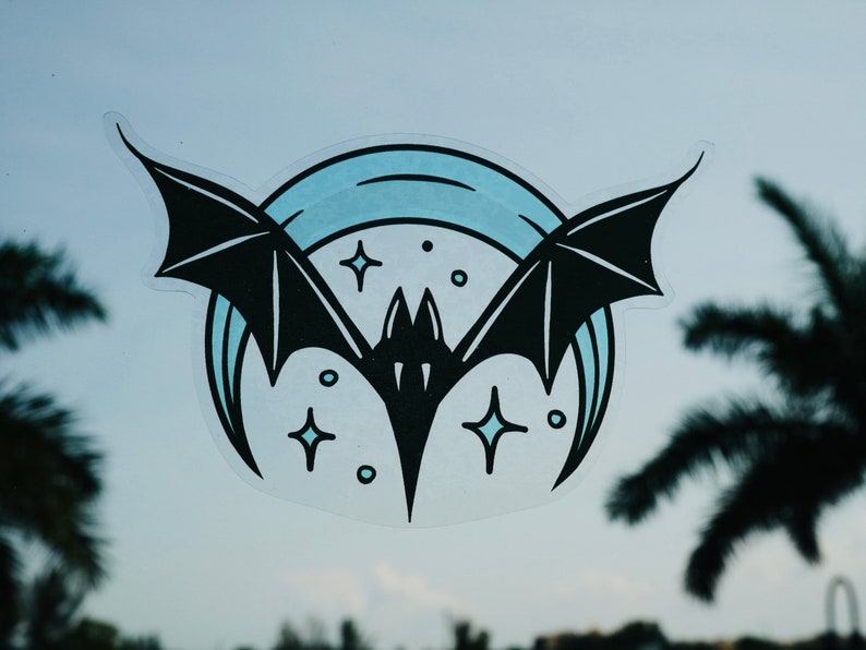 Cute Bat Window Cling Custom Window Cling Goth Car - Etsy