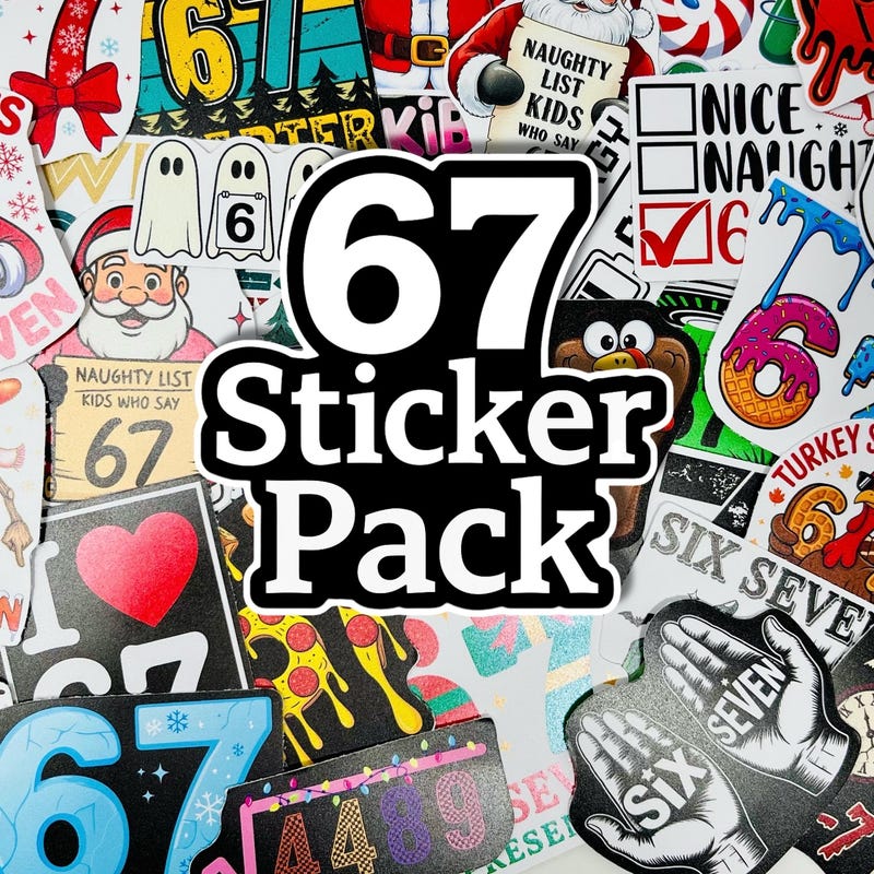 6 7 Drip Stickers - Etsy
