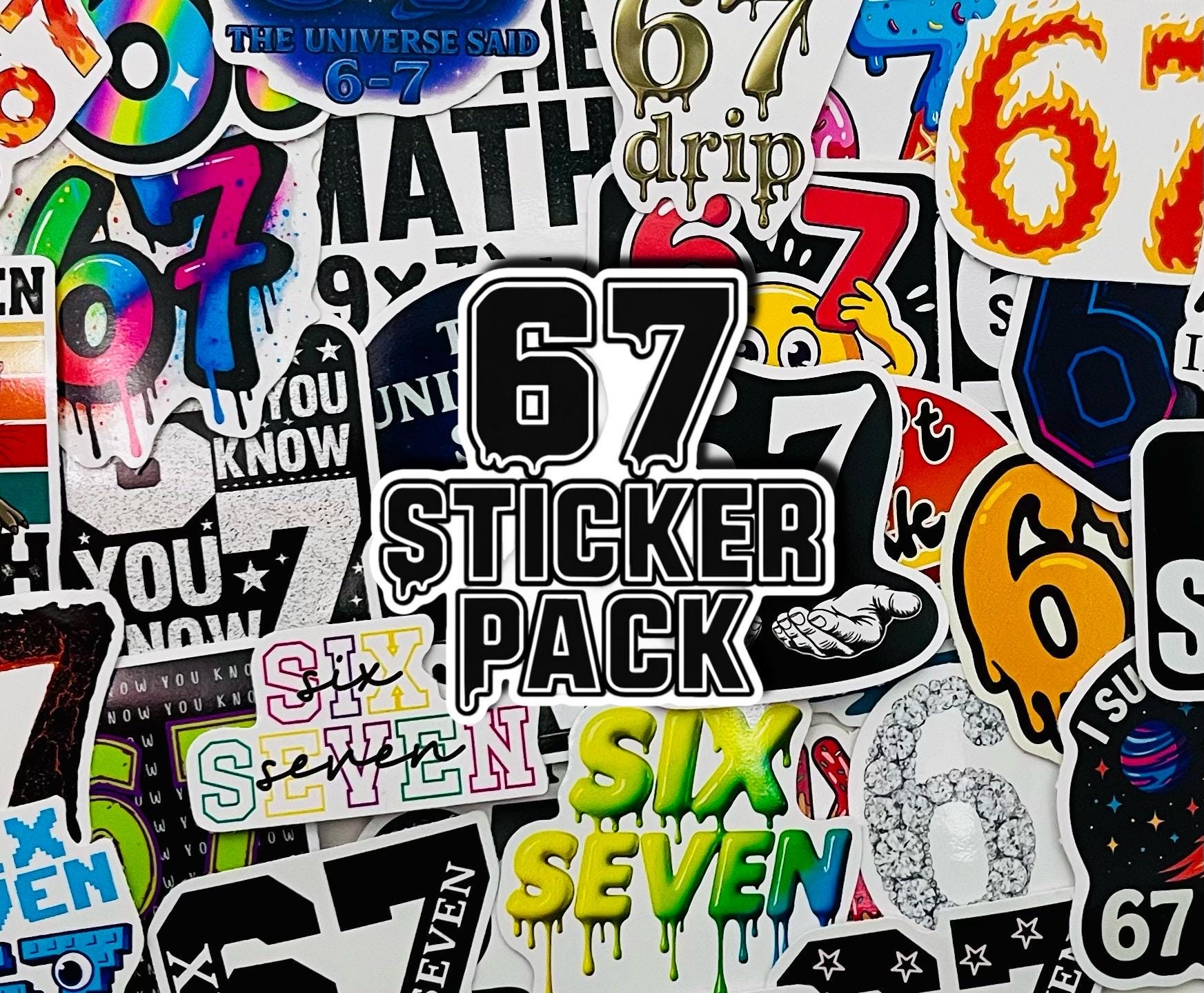 67 Sticker Pack 2 | Funny Meme Stickers | Funny 67 Pack | Six Seven ...