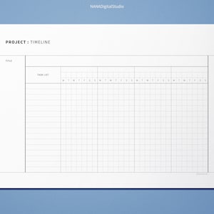 Digital/printable Project Tracker-timeline-schedule Download PDF File ...