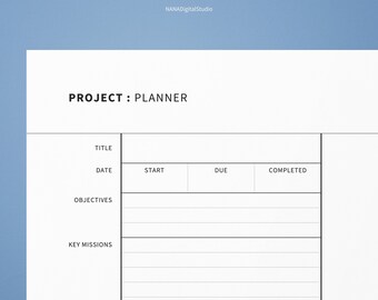 Digital/printable Project Tracker-timeline-schedule Download - Etsy
