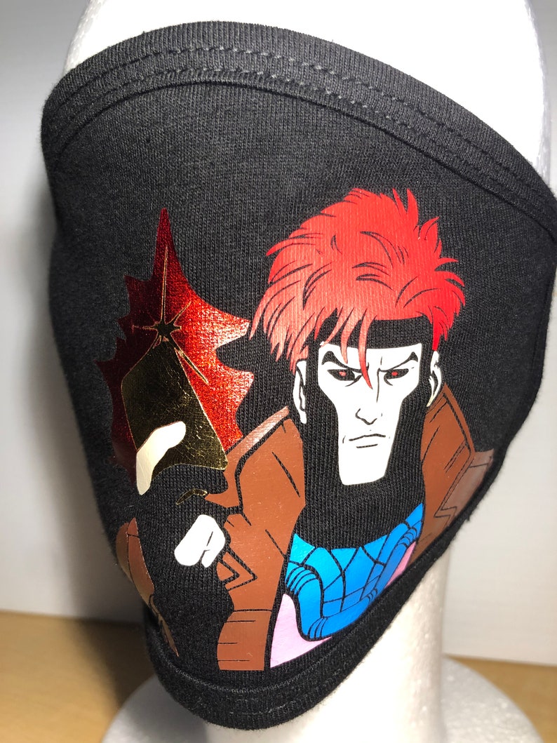 X-Men Gambit Vintage Face Mask | Etsy
