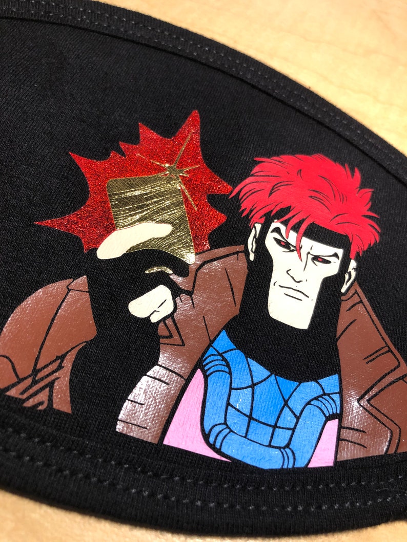 X-Men Gambit Vintage Face Mask | Etsy