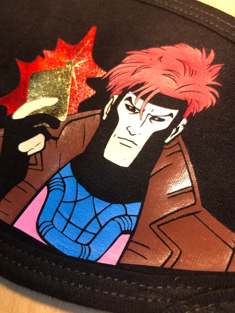 X-Men Gambit Vintage Face Mask | Etsy