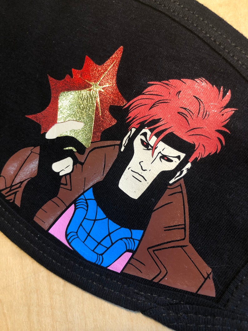 X-Men Gambit Vintage Face Mask | Etsy