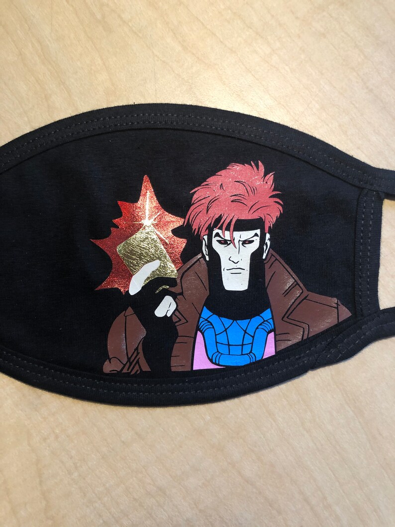 X-Men Gambit Vintage Face Mask | Etsy