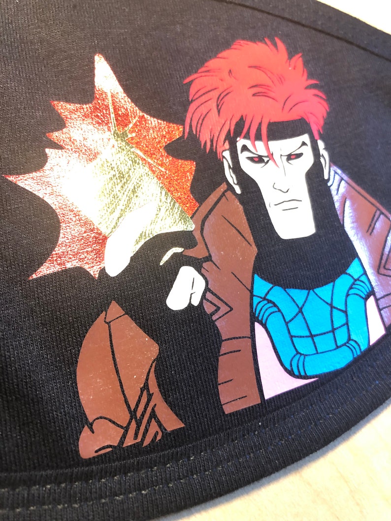 X-Men Gambit Vintage Face Mask | Etsy