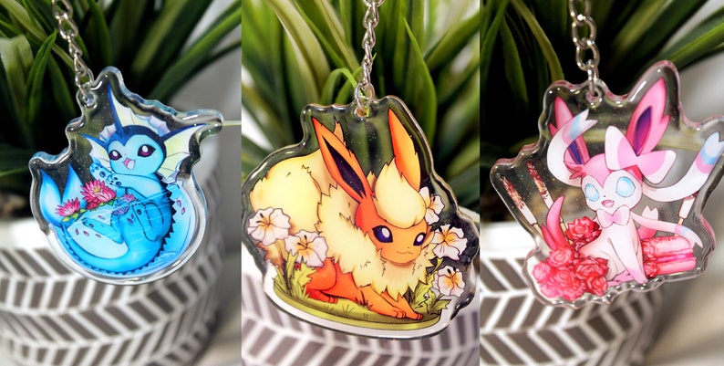 Eeveelutions 2.5 Inch Keychains - Etsy