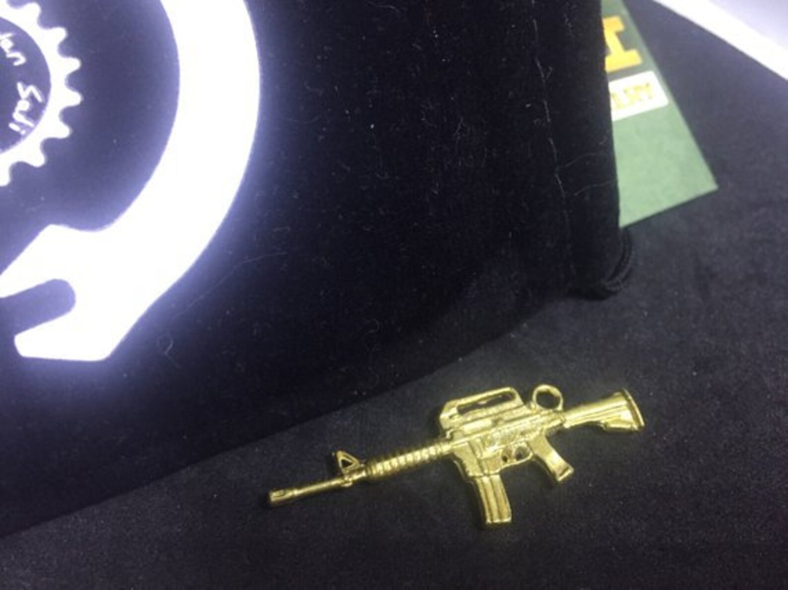 14K Gold M16 Gun Pendant Gold Weapon Jewellry Army Men Gift - Etsy