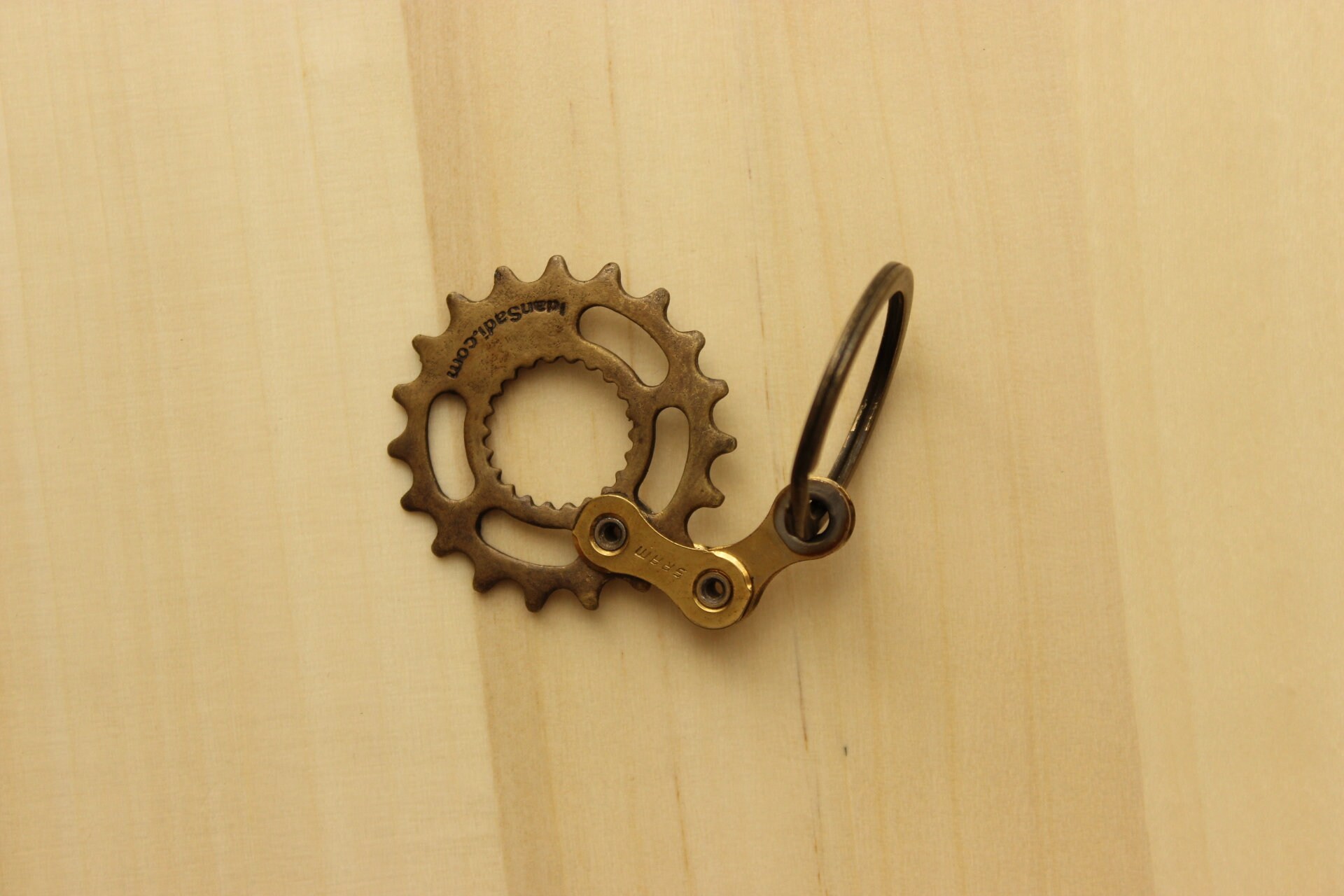 Gear Biker Key Ring Oxidized Metal Motorcycle Jewelry - Etsy