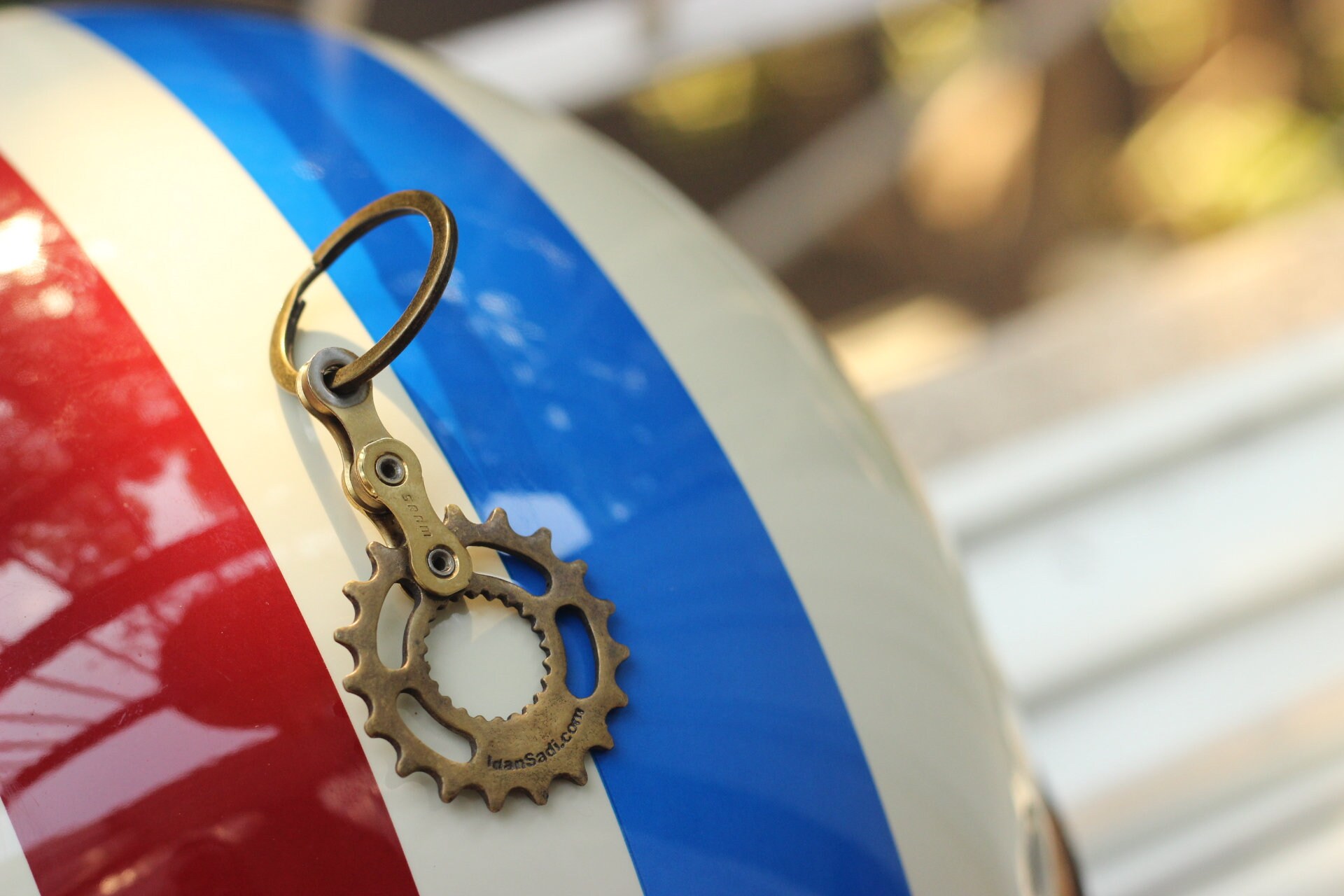 Gear Biker Key Ring Oxidized Metal Motorcycle Jewelry - Etsy