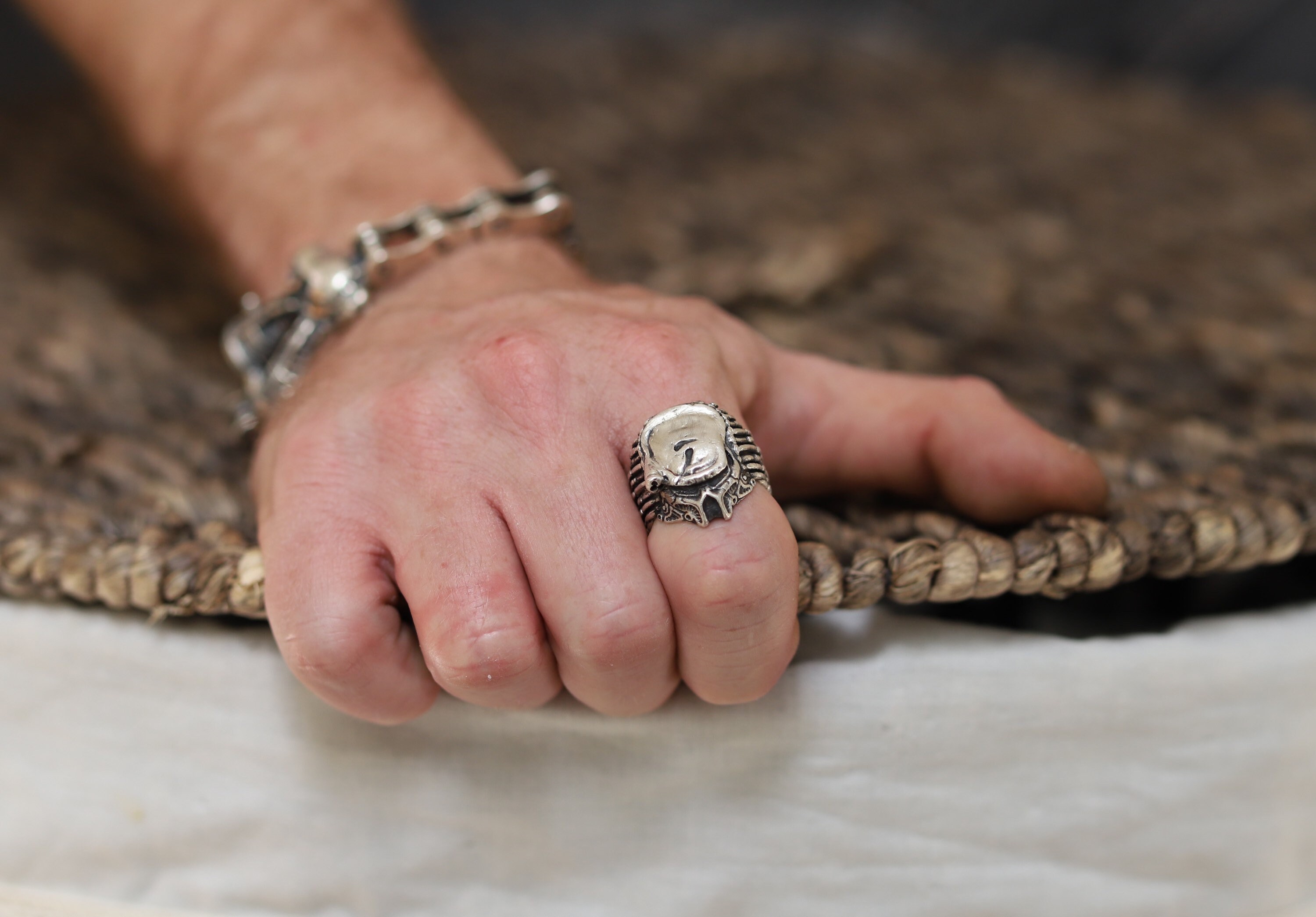 Predator Ring Oxidized 925 Sterling Silver Steampunk Jewelry Handmade ...