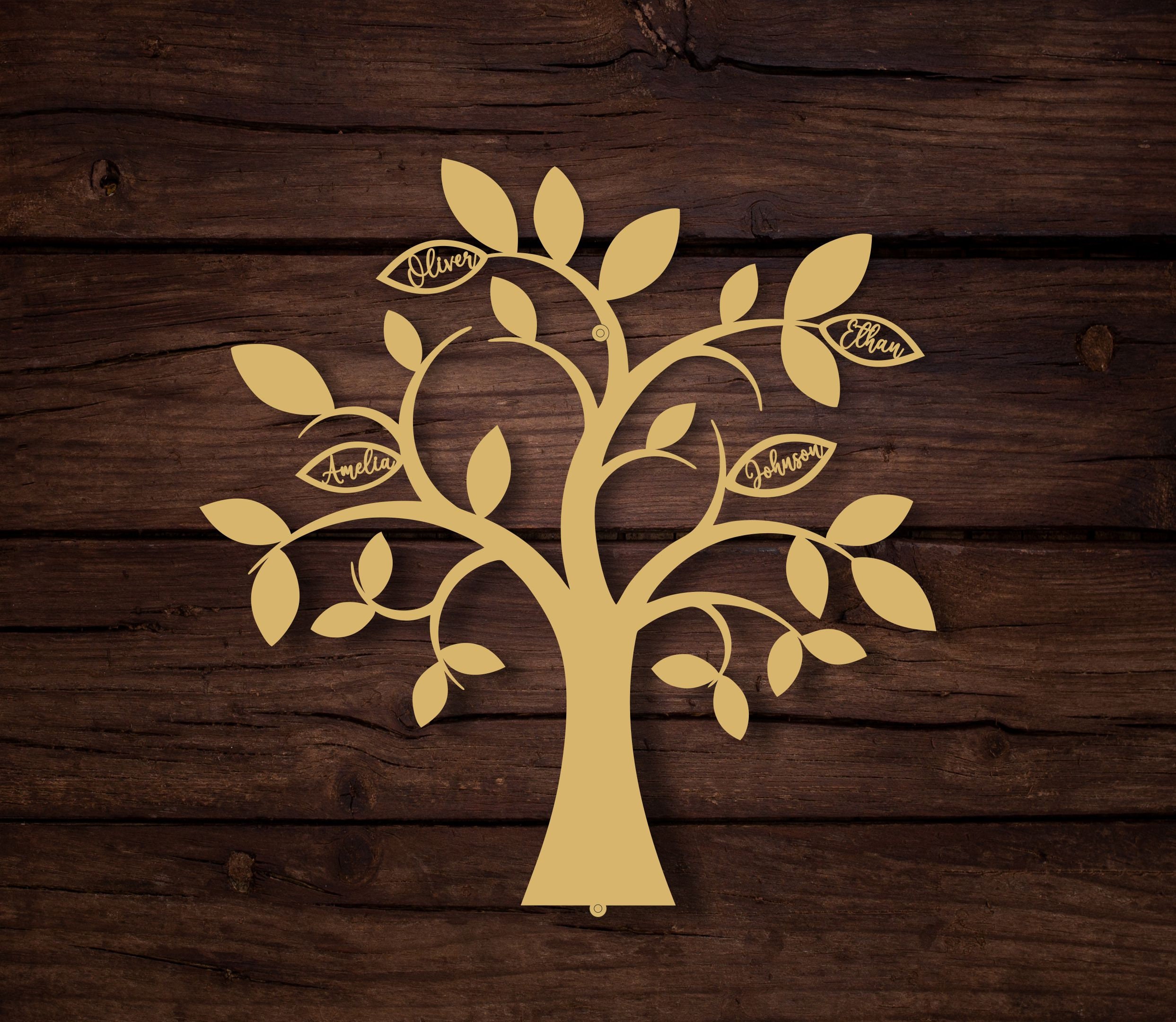 Personalized Family Tree Metal Sign, Perfect Gift Sign - Etsy
