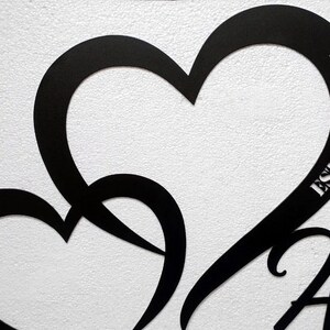 Love Metal Sign, Couple Love Metal Sign, Heart Sign. Valentine Gift ...