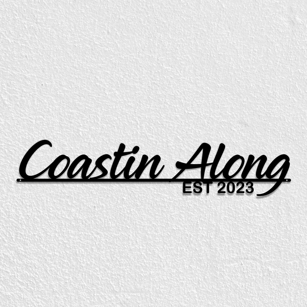 Custom Metal Sign, Personalized Last Name Wall Art - Etsy