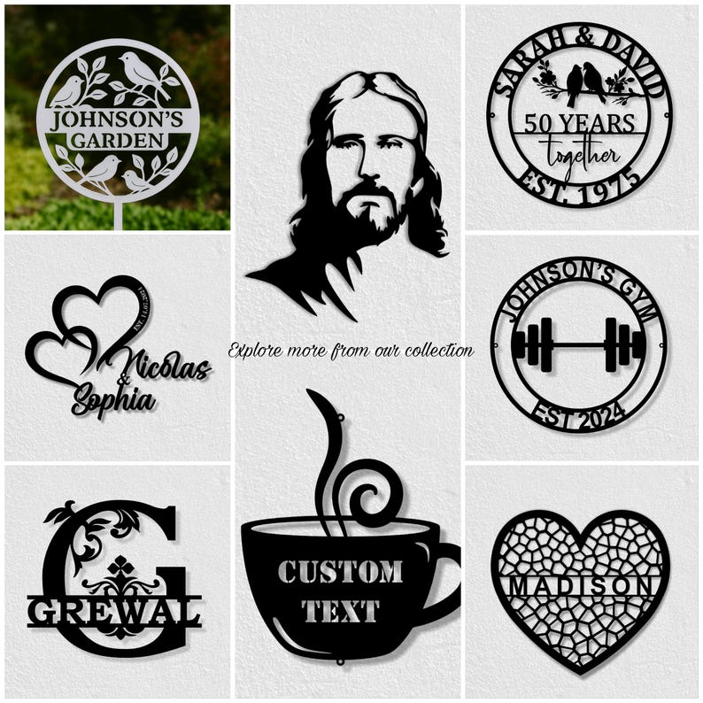 Jesus Face Metal Cross Sign, Religious Christian Home Decor, Wall Decor ...