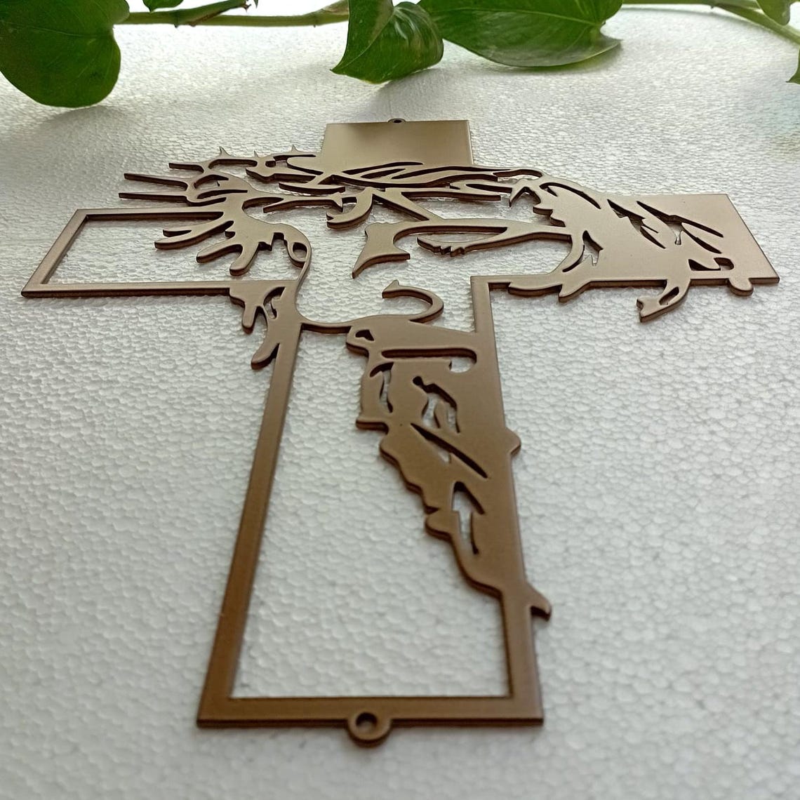 Jesus Face Metal Cross Sign, Religious Christian Home Decor, Wall Decor ...