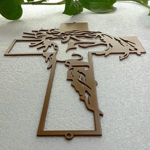 Jesus Metal Sign, Cross Metal Sign, Metal Wall Art, Living Room ...