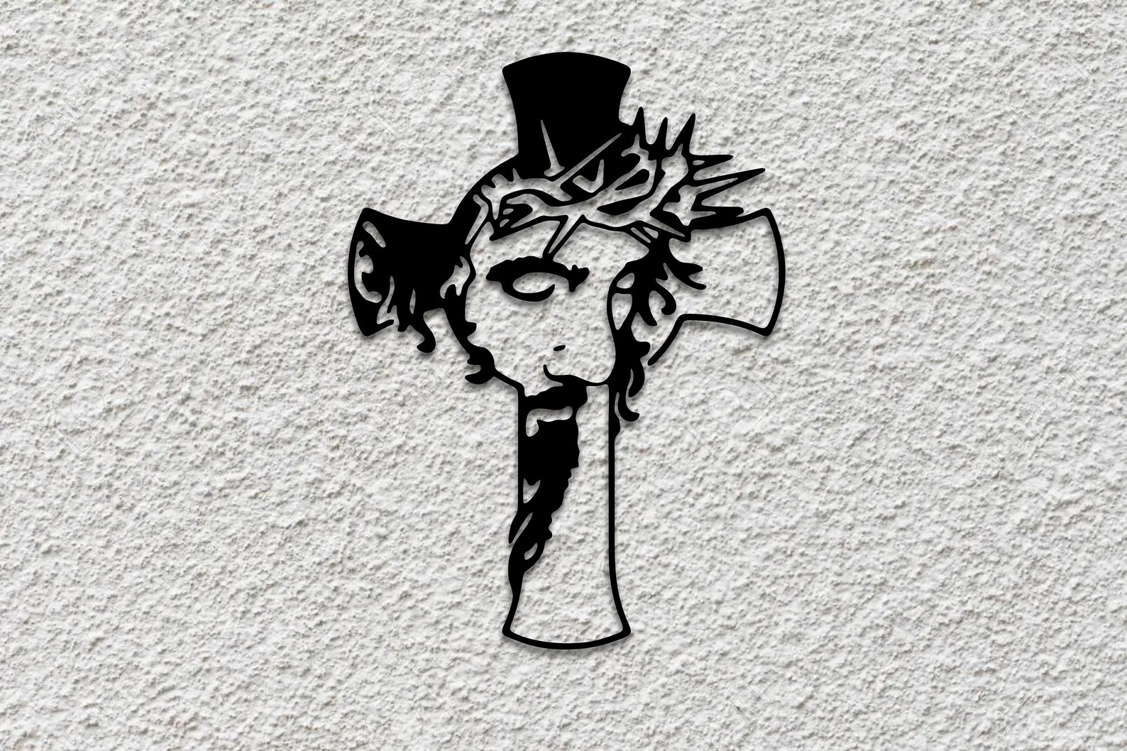 Jesus Cross Sign Cross Metal Sign Metal Wall Art Cross Wall - Etsy