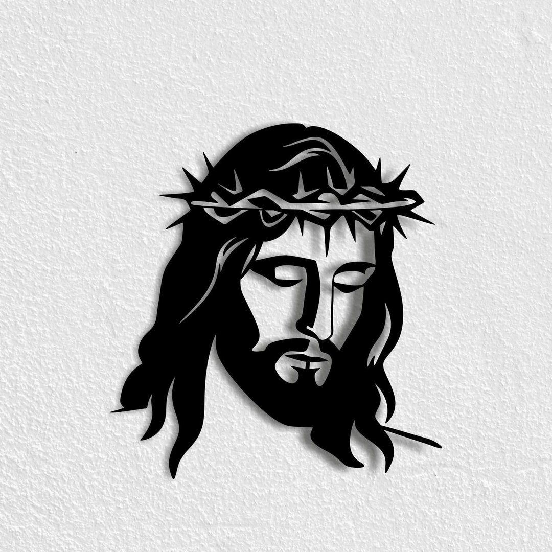 Jesus Metal Sign, Cross Metal Sign, Metal Wall Art, Living Room ...