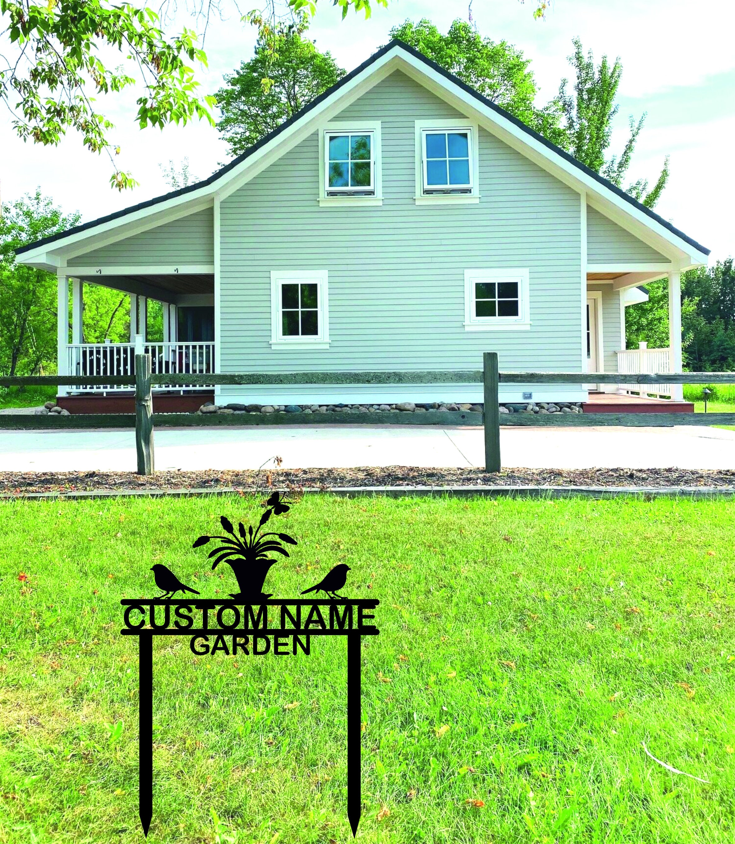 Personalized Garden Metal Stake Sign, Garden Metal Sign, Custom Metal ...