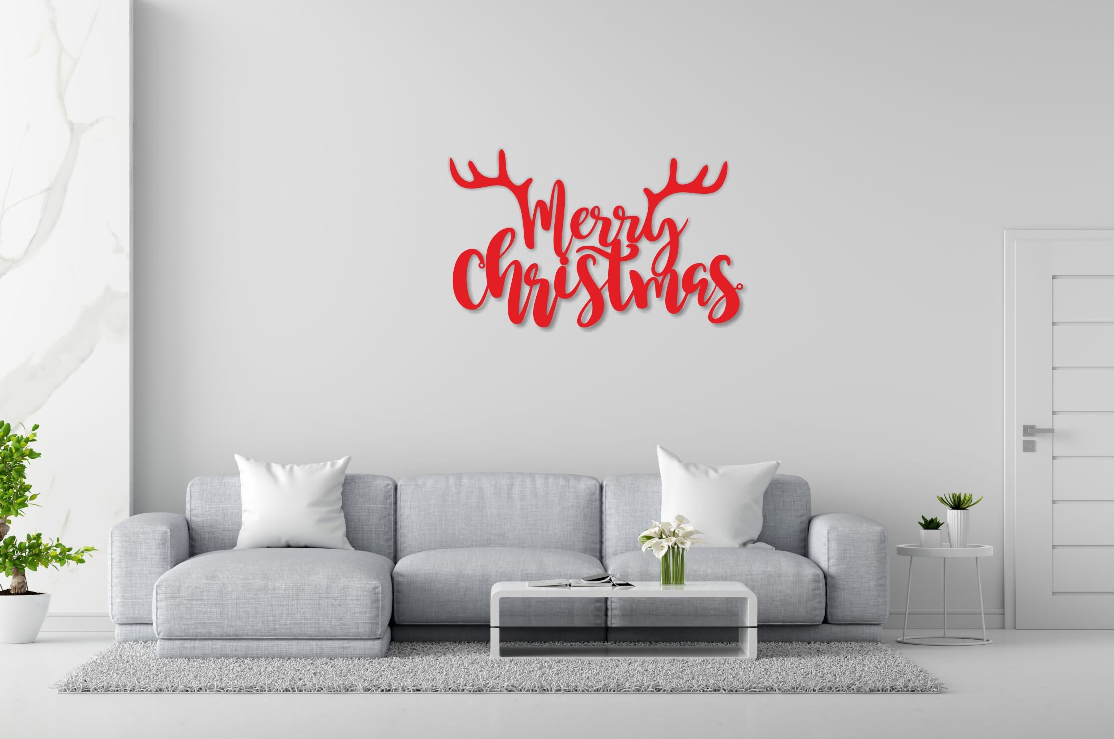 Merry Christmas Metal Sign, Gift Sign - Etsy