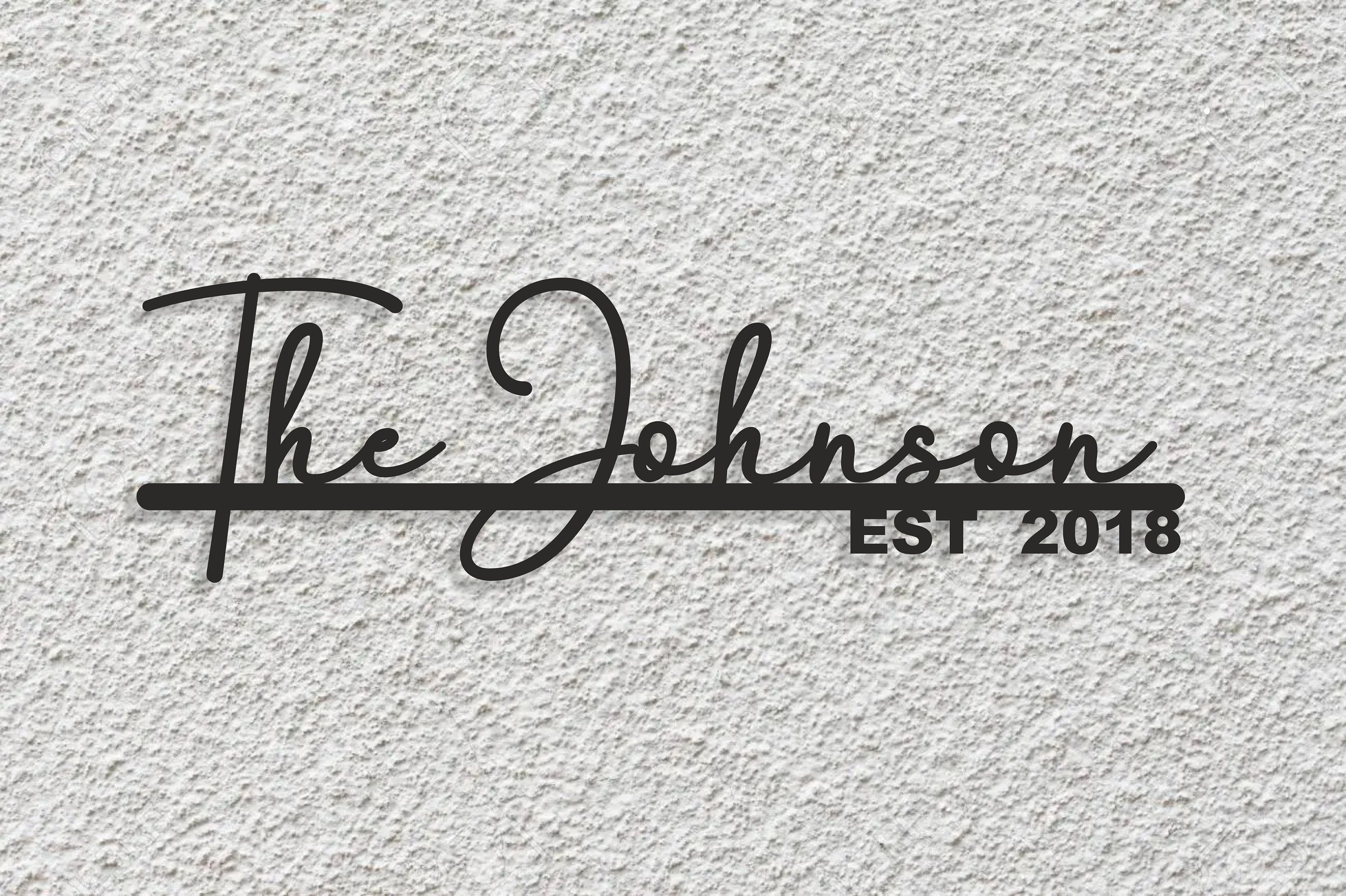 Custom Metal Signname Metal Signfamily Name Sign - Etsy