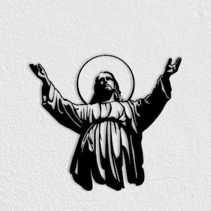 Jesus Metal Sign, Cross Metal Sign, Metal Wall Art, Living Room ...