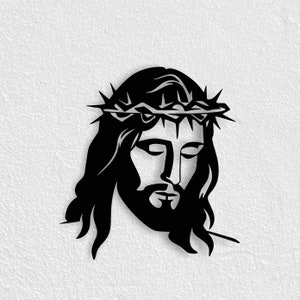 Jesus Metal Sign Cross Metal Sign Metal Wall Art Living - Etsy