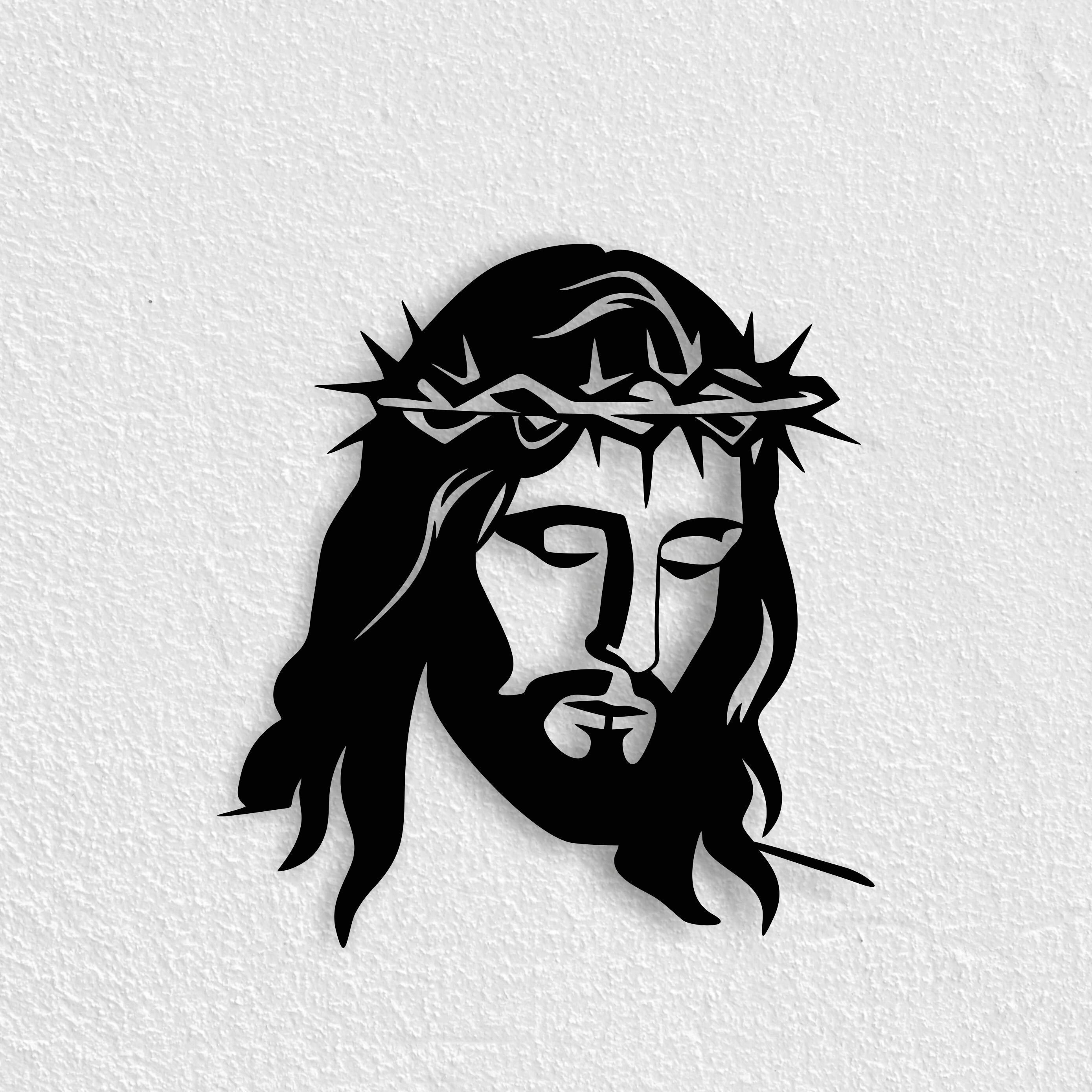 Jesus Metal Sign Cross Metal Sign Metal Wall Art Living - Etsy