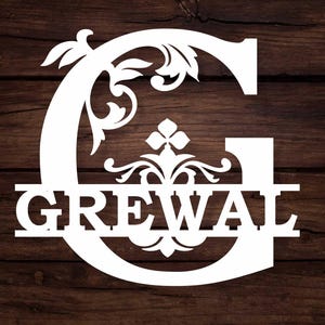 Custom Metal Monogram Sign: Laser Cut Steel Wall Art - Etsy