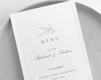 Unique Menu Cards | Etsy