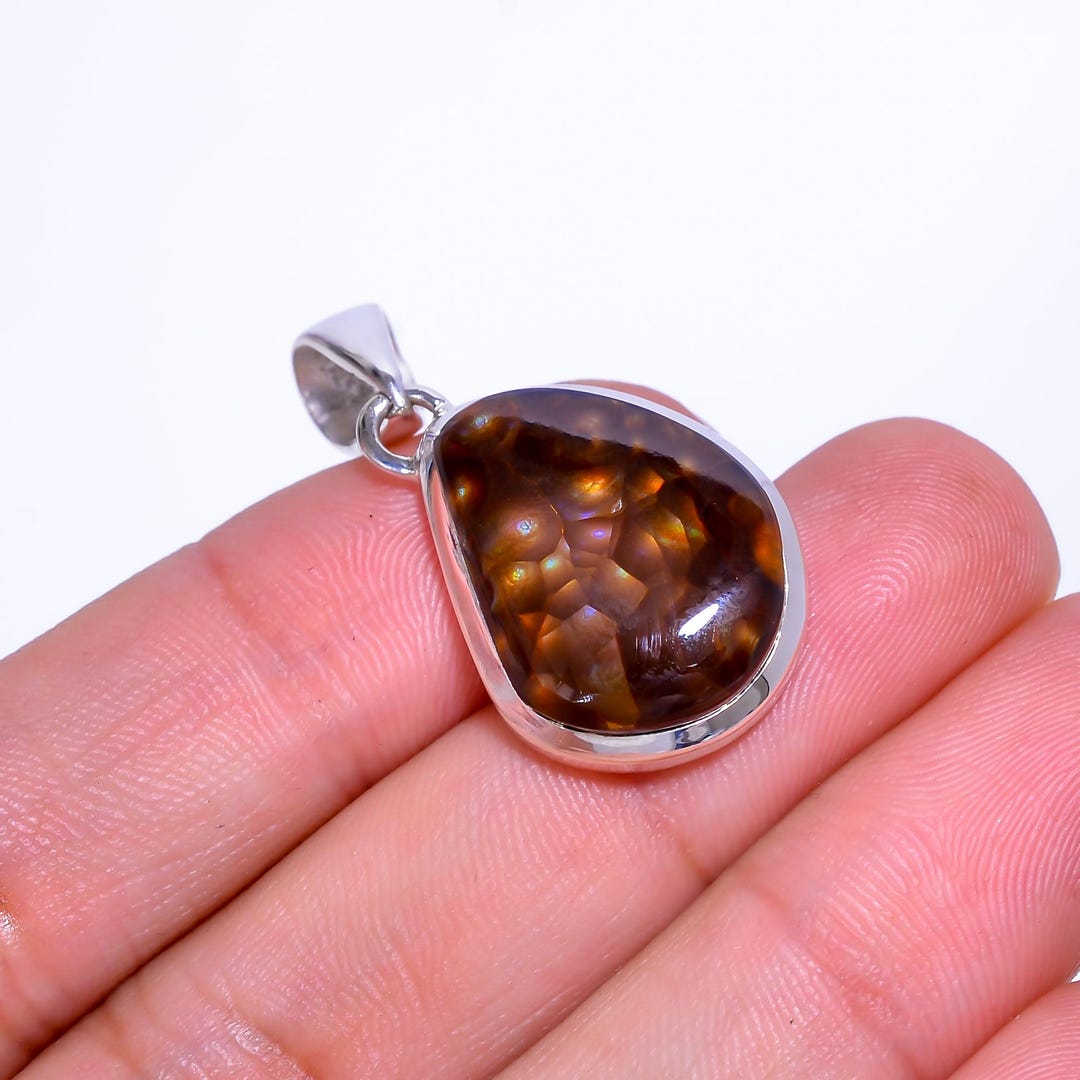 Genuine Mexican Fire Gate Pendant, 9.25 Solid Sterling Silver, Handmade ...