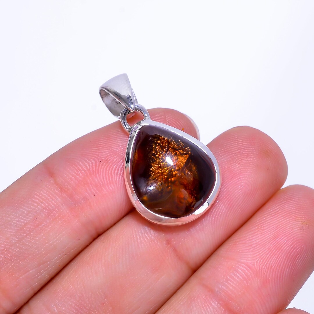 Genuine Mexican Fire Gate Pendant, 9.25 Solid Sterling Silver, Handmade ...