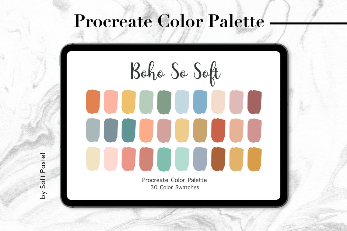 Boho so Soft Procreate Color Palette | Color Swatches | Digital ... Boho so Soft Procreate Color Palette | Color Swatches | Digital ...