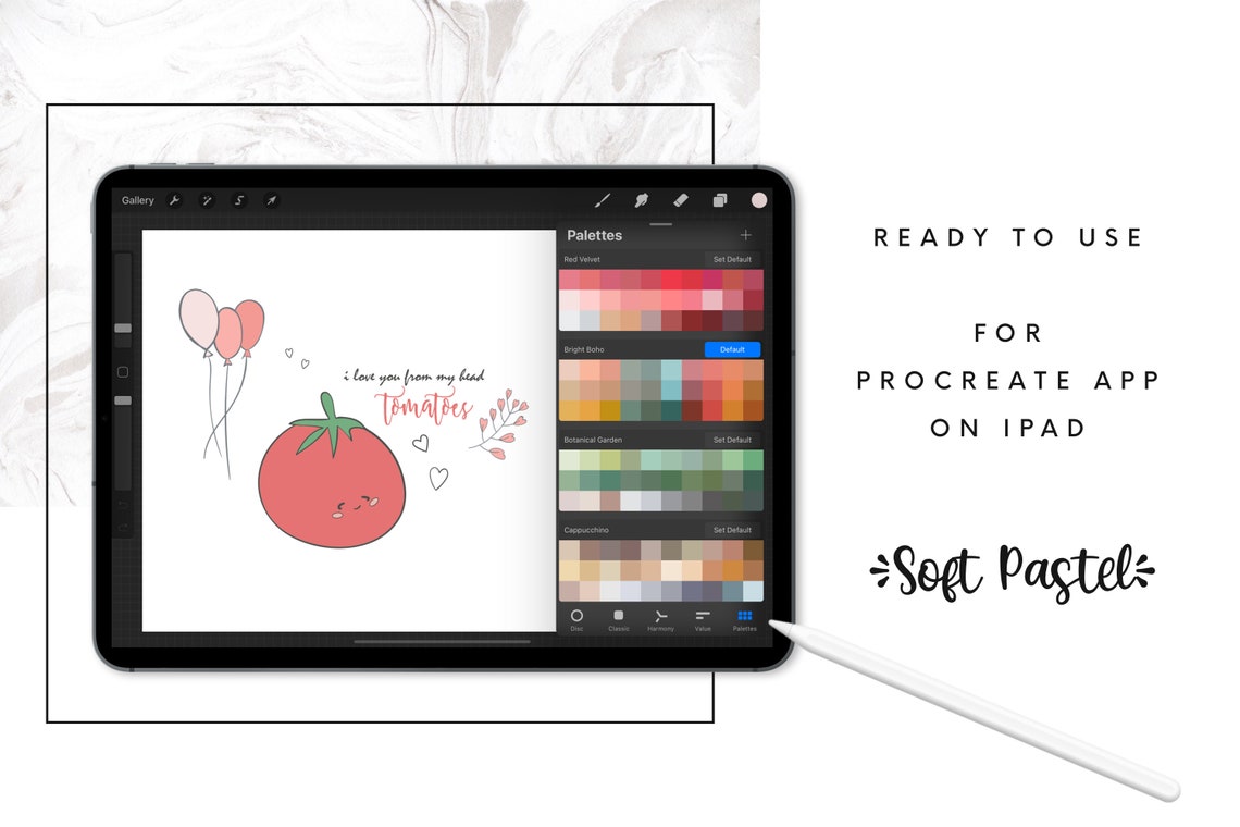 Procreate Color Palette Red Velvet | Color Swatches | Digital Download ...