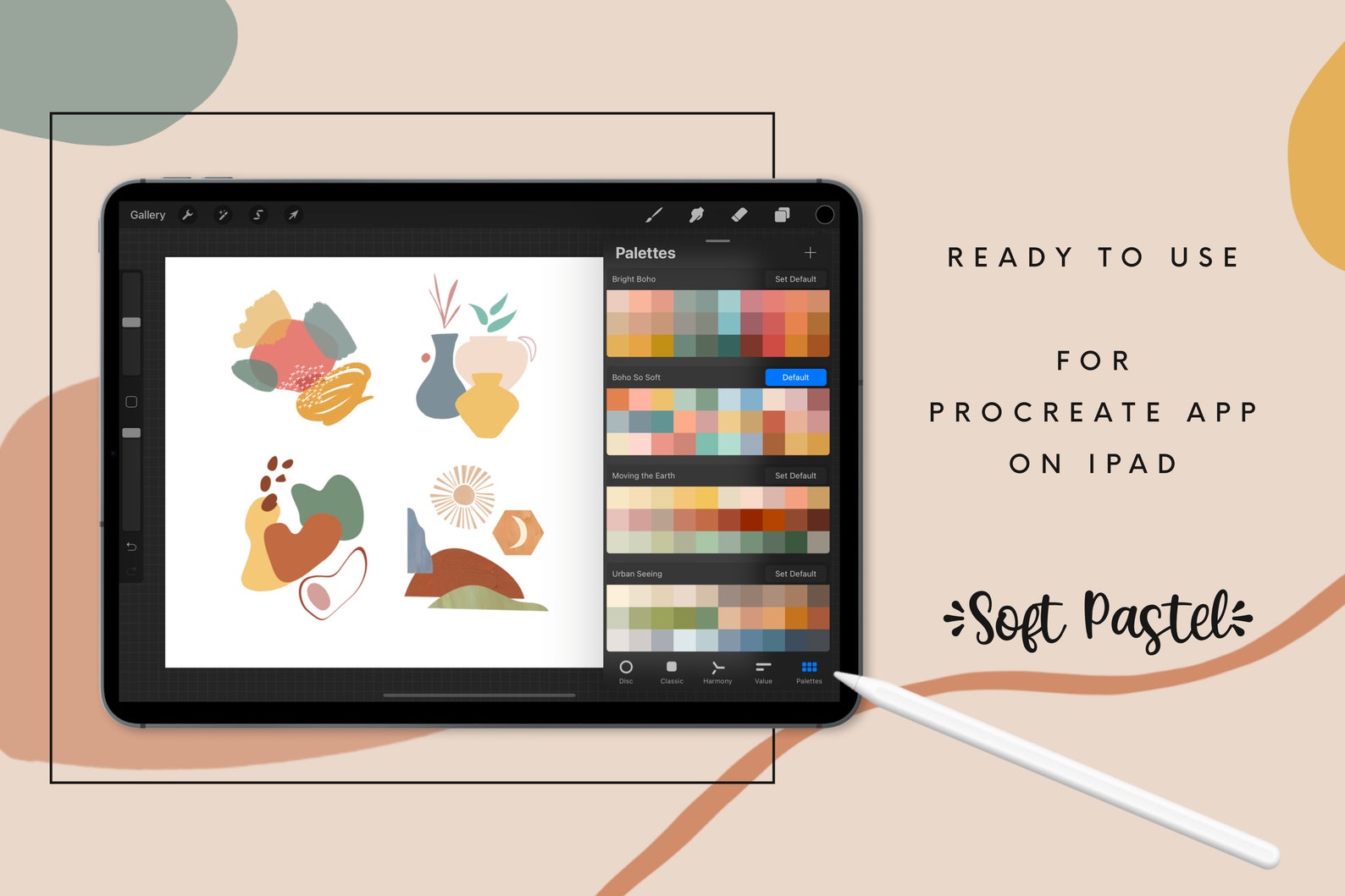 Boho & Earth Tone Procreate Color Palette Bundle Color | Etsy UK