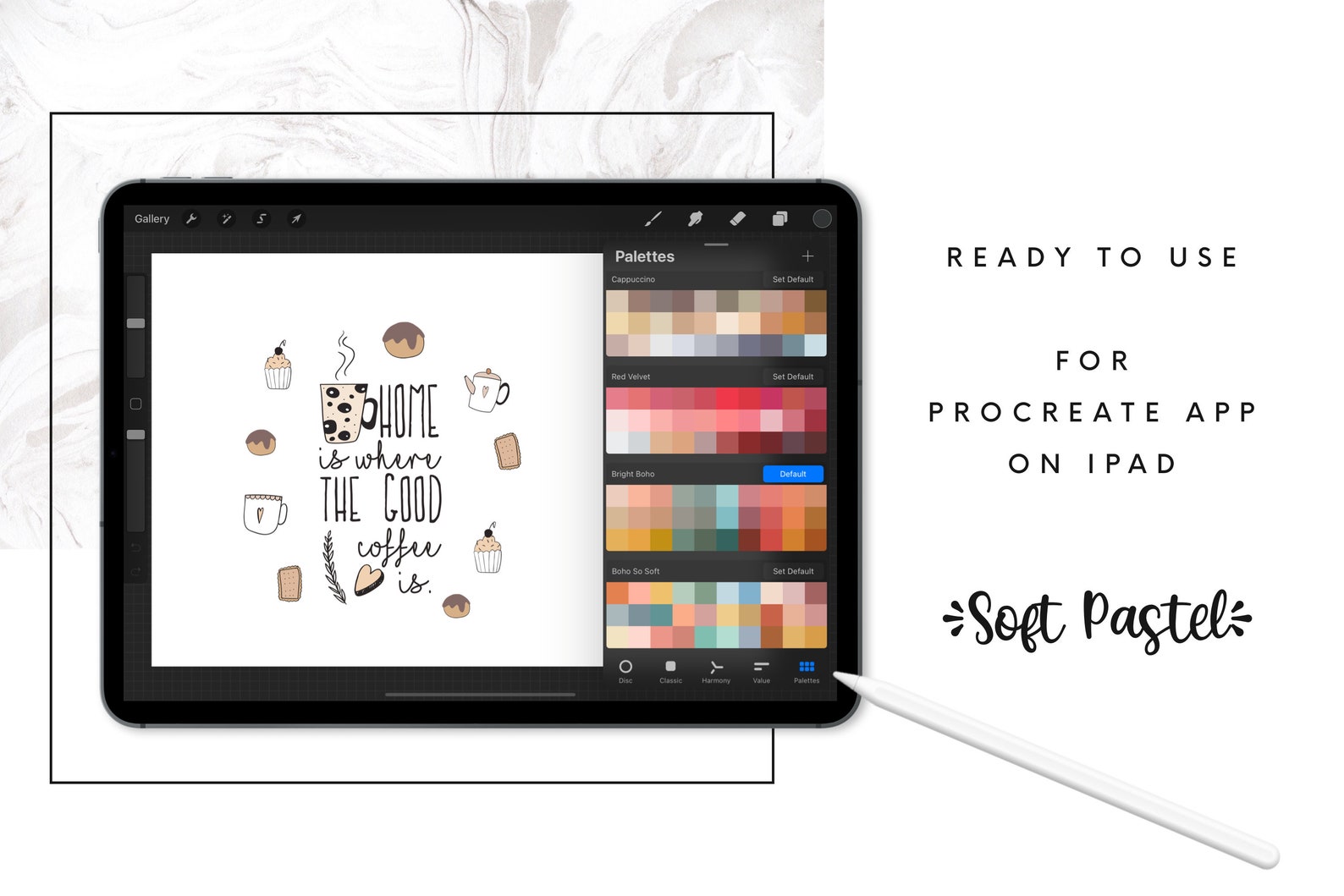 Procreate Color Palette Cappuccino Color Swatches Digital Download