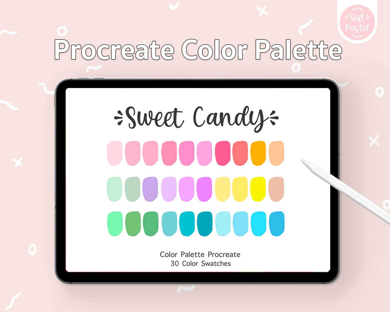 Procreate Color Palette Sweet Candy | Color Swatches | Instant Download ...
