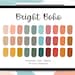 Bright Boho Procreate Color Palette | 30 Color Swatches (digital ...